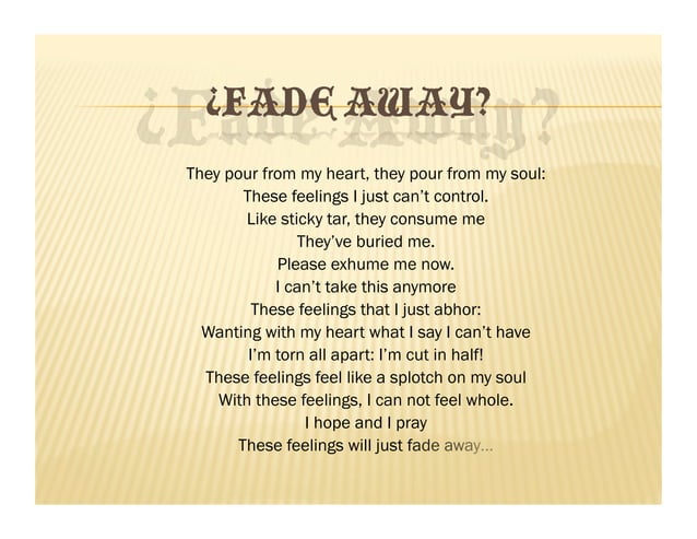 Discrimination poems