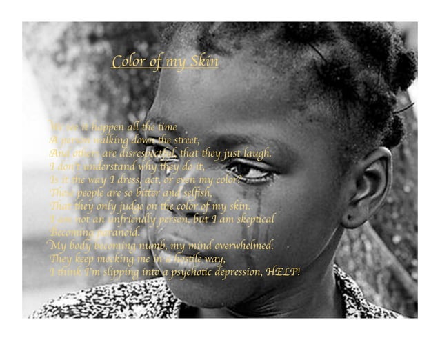 Discrimination poems