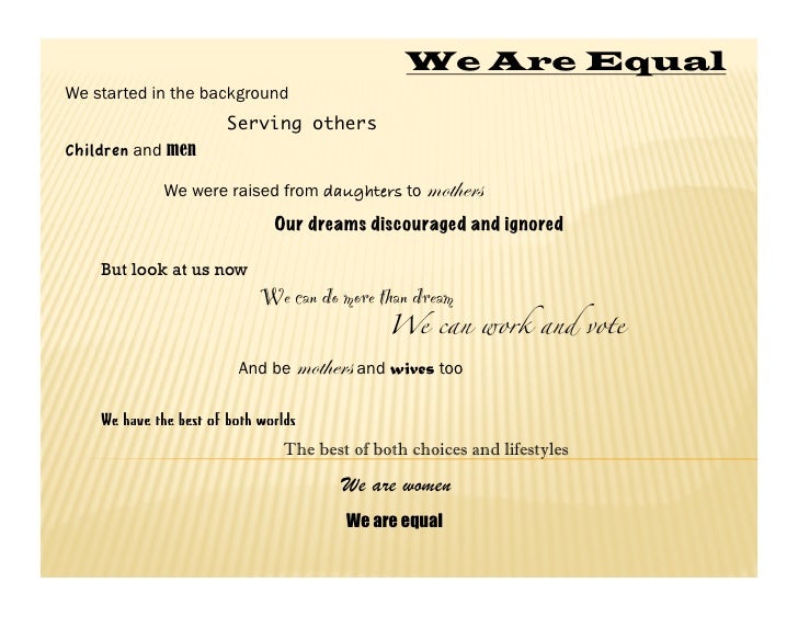 Discrimination poems