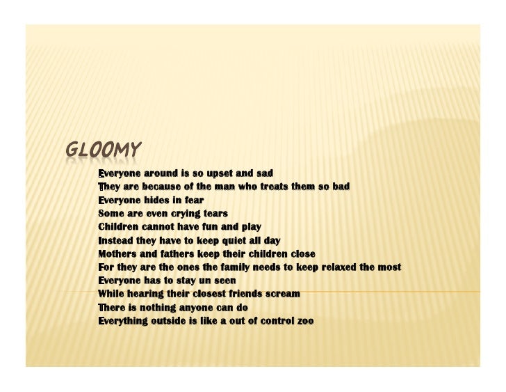 Discrimination poems