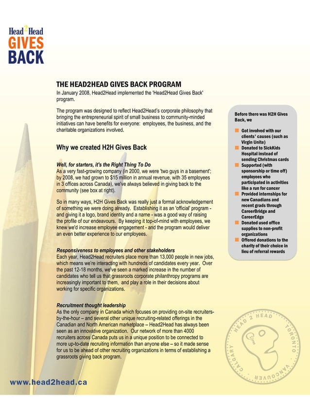 Grassroots Corporate Philanthropy and the Employee Experience | PDF