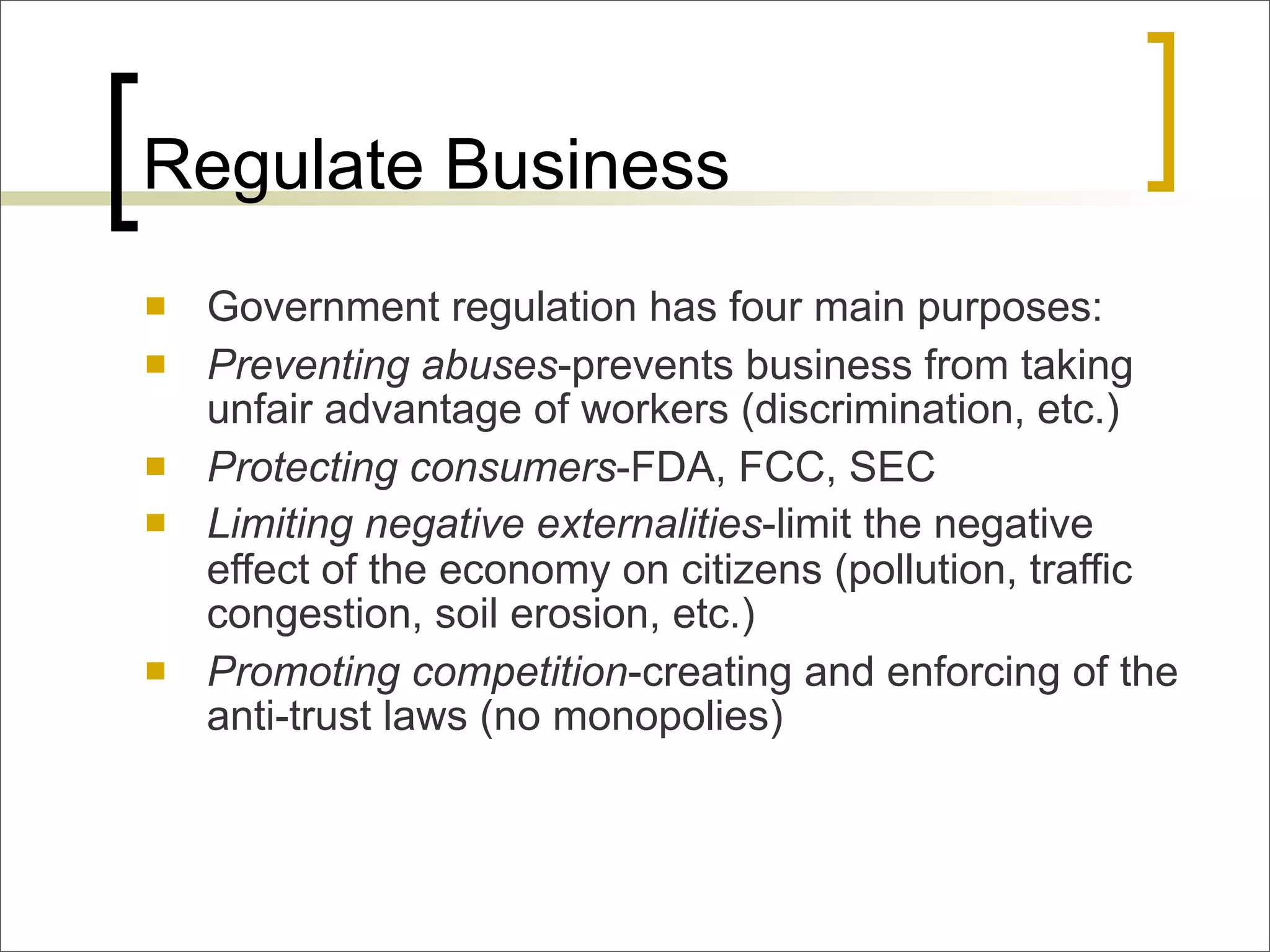 Economic Function of Government | PPT