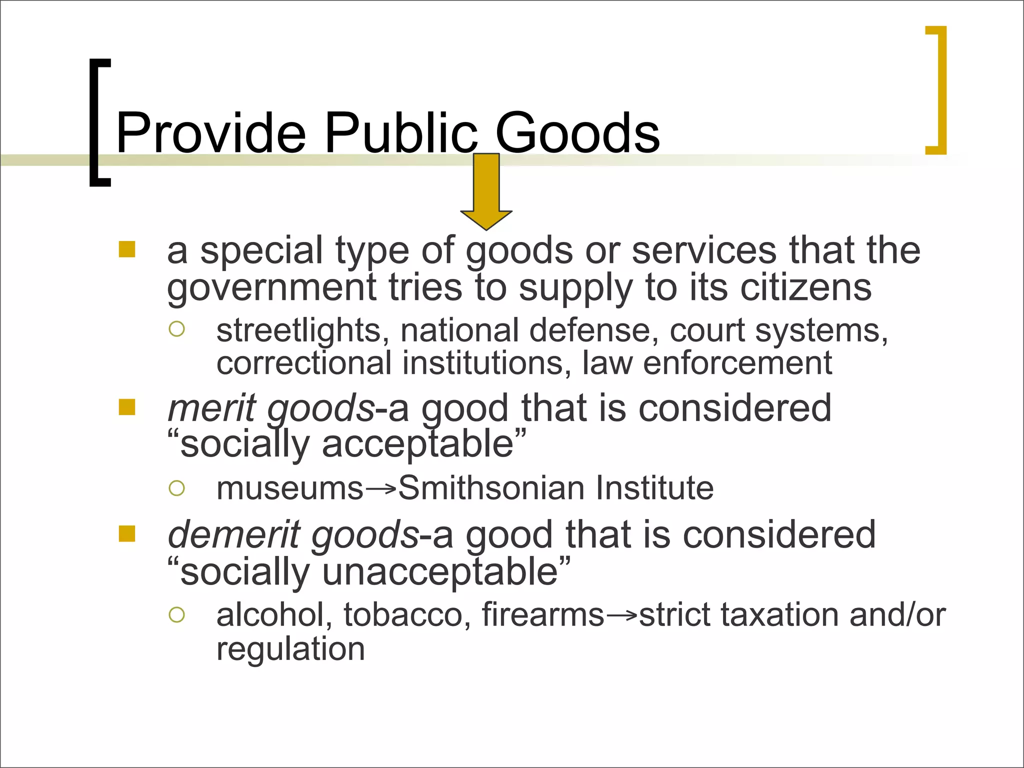 Economic Function of Government | PPT