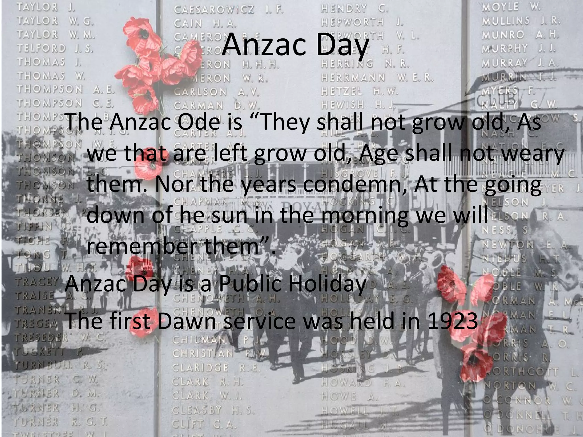Anzac Day by Reece | PPT