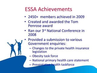 Exercise and Sport Science Australia | PPT | Free Download