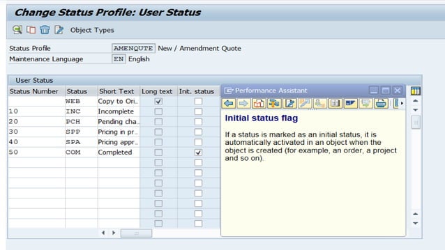 User Status Profile (SAP PS) | PPT