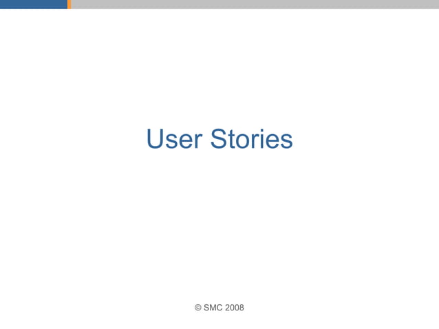 User Stories | PPT