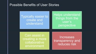 Guide to User Story Creation | PPTX