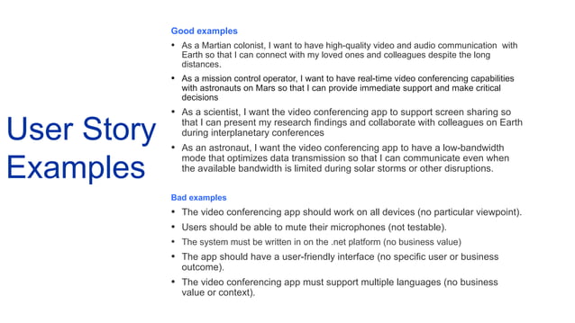 Agile methodology User story scrum master | PPTX | Technology & Computing