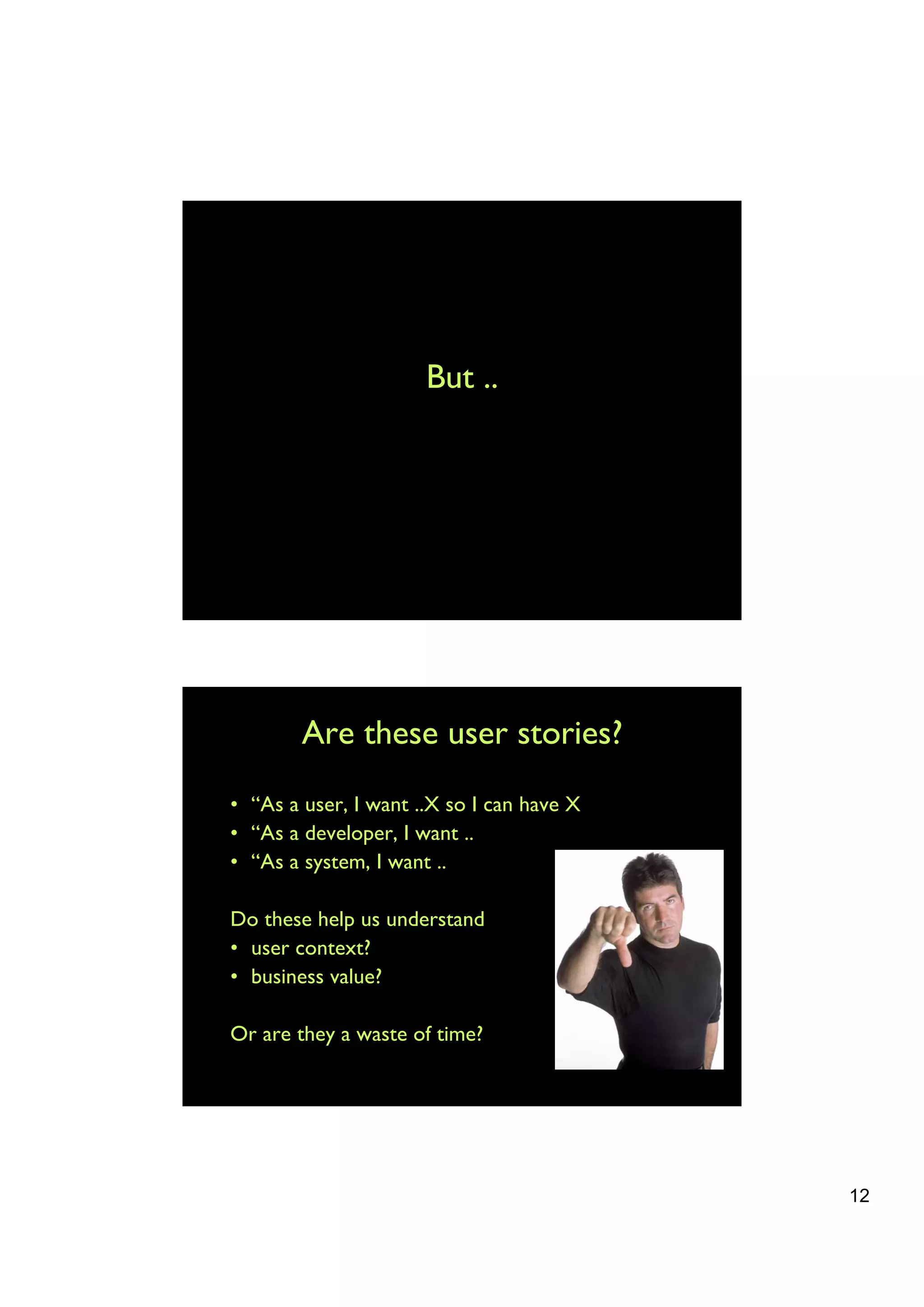 User Stories Applied | PDF