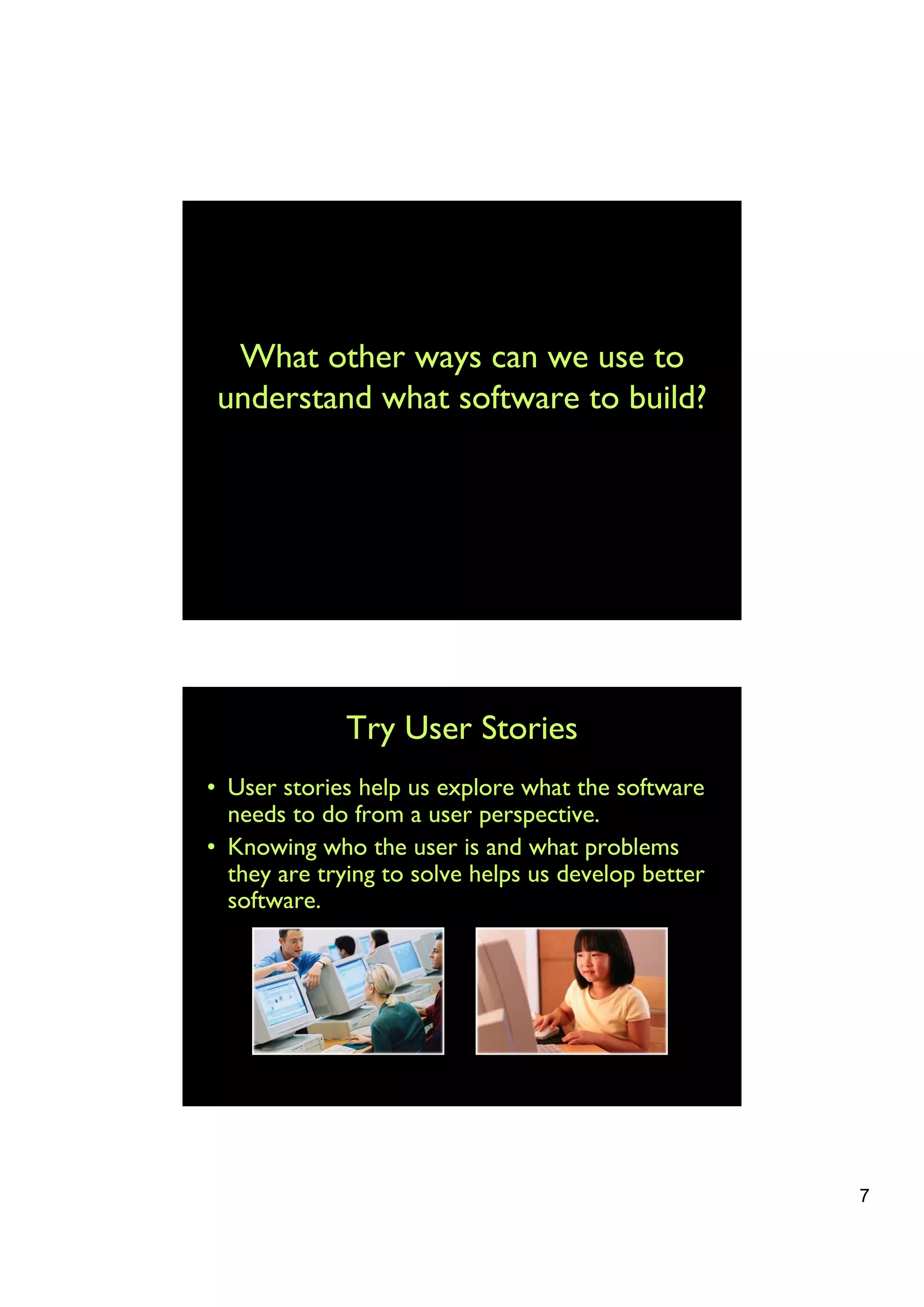 User Stories Applied | PDF