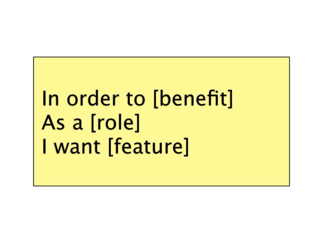 Userstories a practical intro | PPT