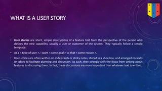 User stories explained | PPT