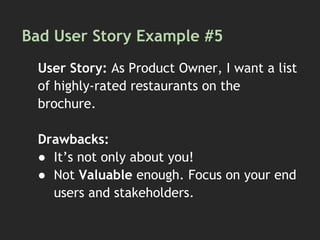 User stories — how to cook a cat? | PDF