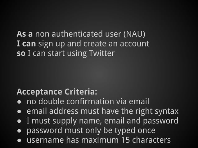 How To Build A Product Backlog With User Stories The Example Of Twitter Ppt