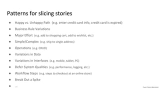 User story slicing exercise | PPT