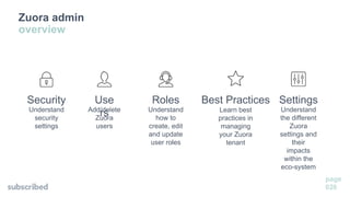 Subscribed: Zuora Functional Training & Best Practices For Beginners | PPTX | Business ...