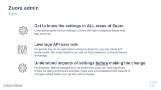 Subscribed: Zuora Functional Training & Best Practices For Beginners | PPTX | Business ...