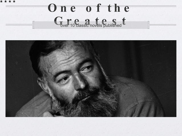 Ernest Hemingway | PPT