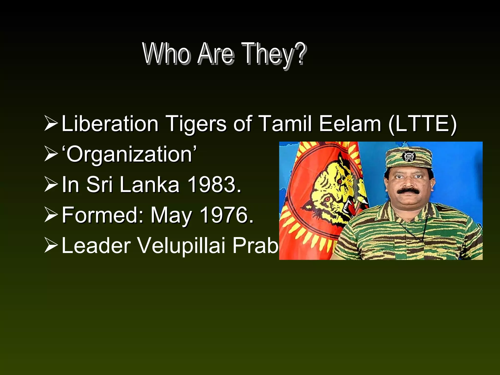 Tamil Tigers Presentation | PPT