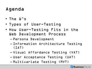 User-Testing, Testing, 1,2,3 | PPT