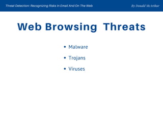 Threat Detection: Recognizing Risks In Email And On The Web | PDF ...