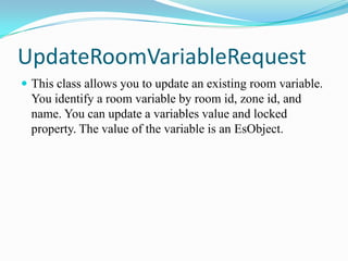 User variable and room variable | PPTX
