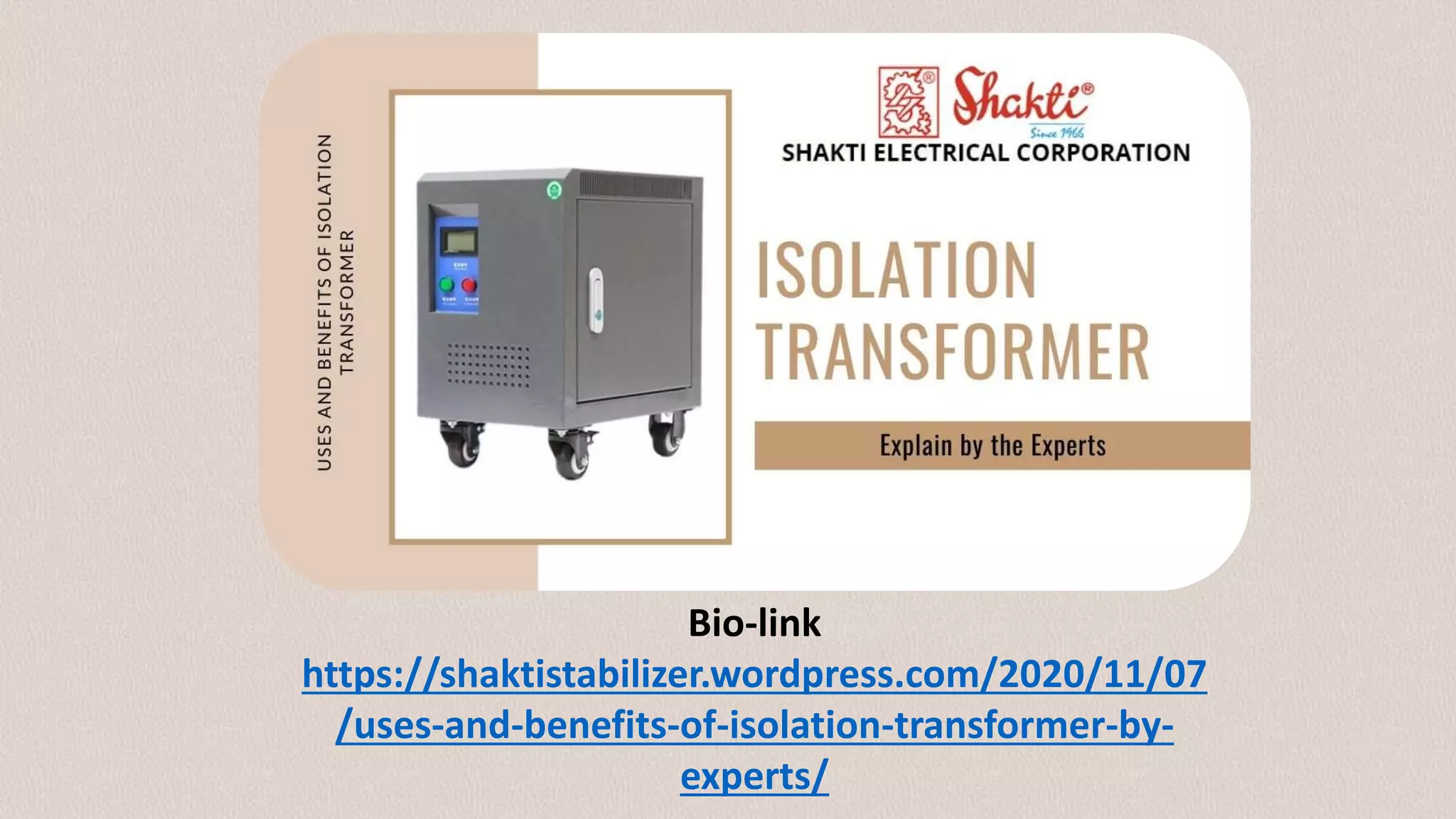 Uses And Benefits Of Isolation Transformer Pptx