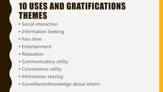 Uses and gratification | PPT