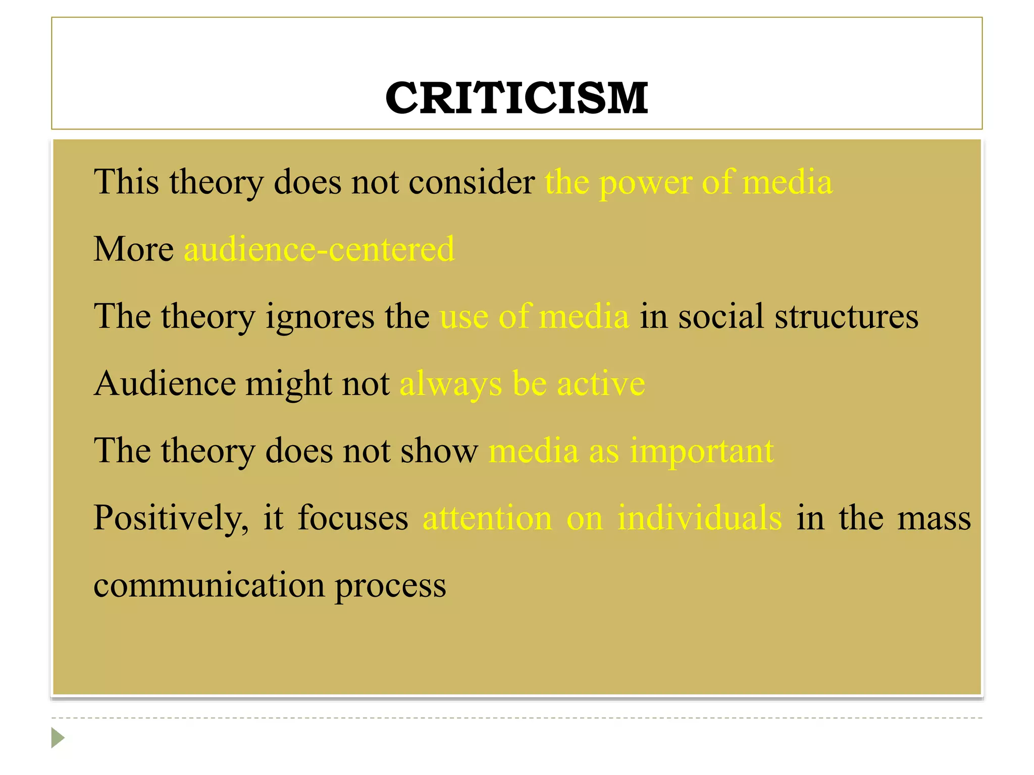 Uses and gratification model | PPTX