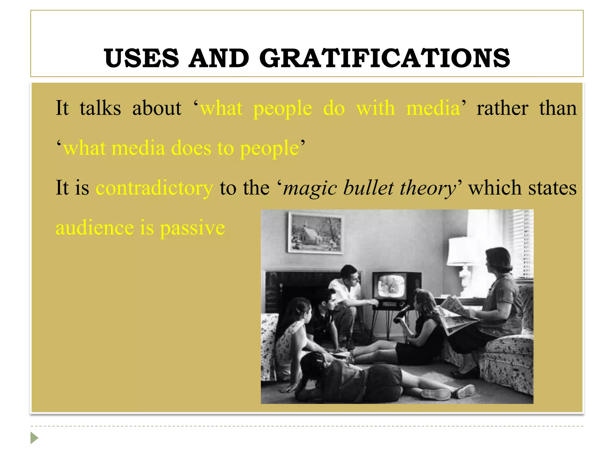 Uses and gratification model | PPTX