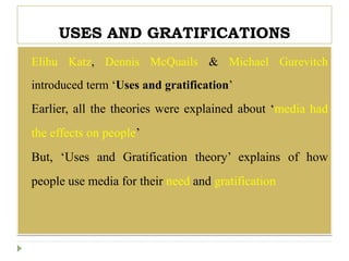 Uses and gratification model | PPTX