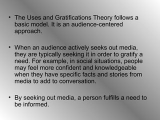 Uses and Gratifications | PPT