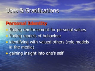 Uses and Gratifications | PPT
