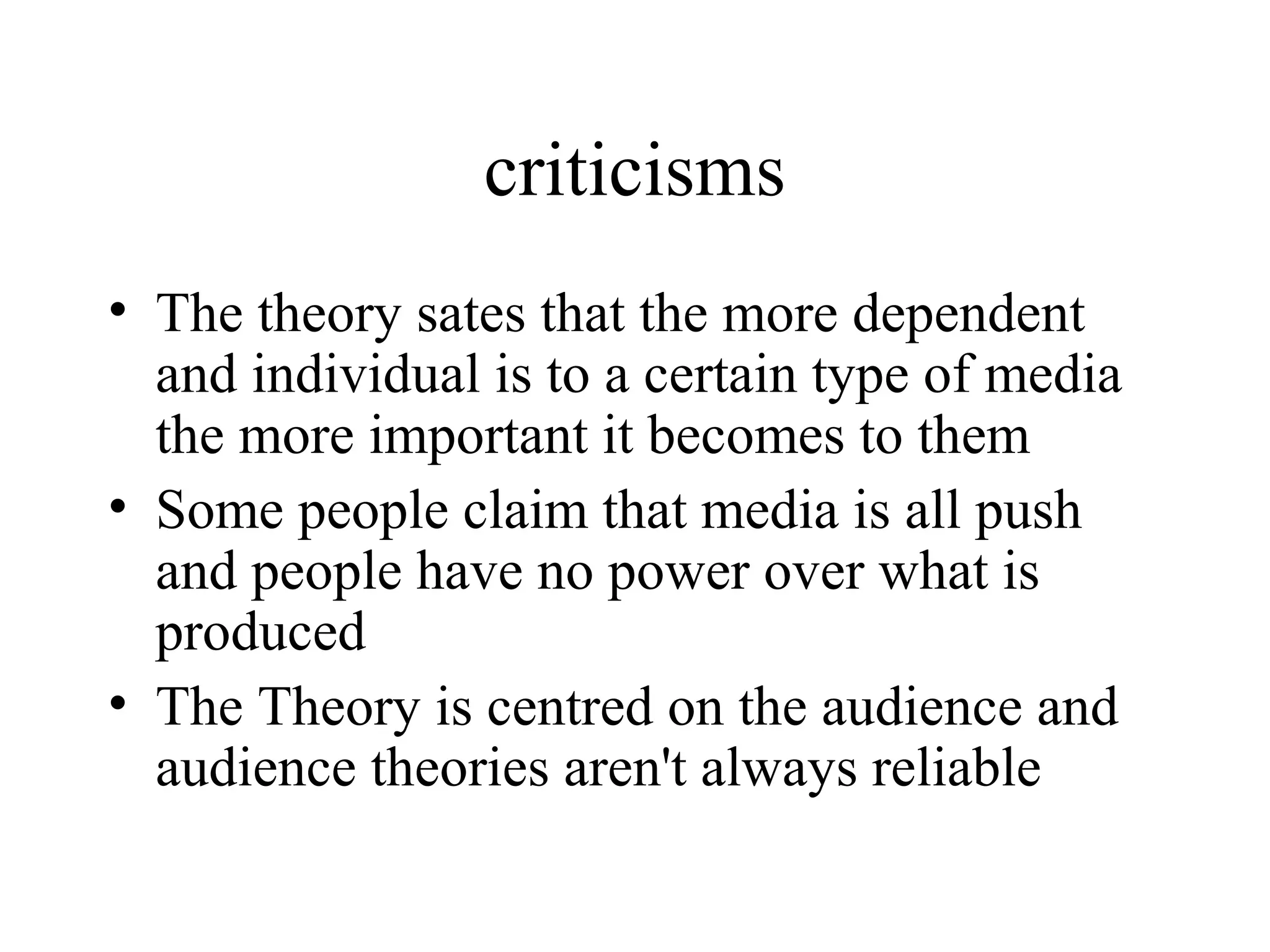 Uses and gratifications | PPT