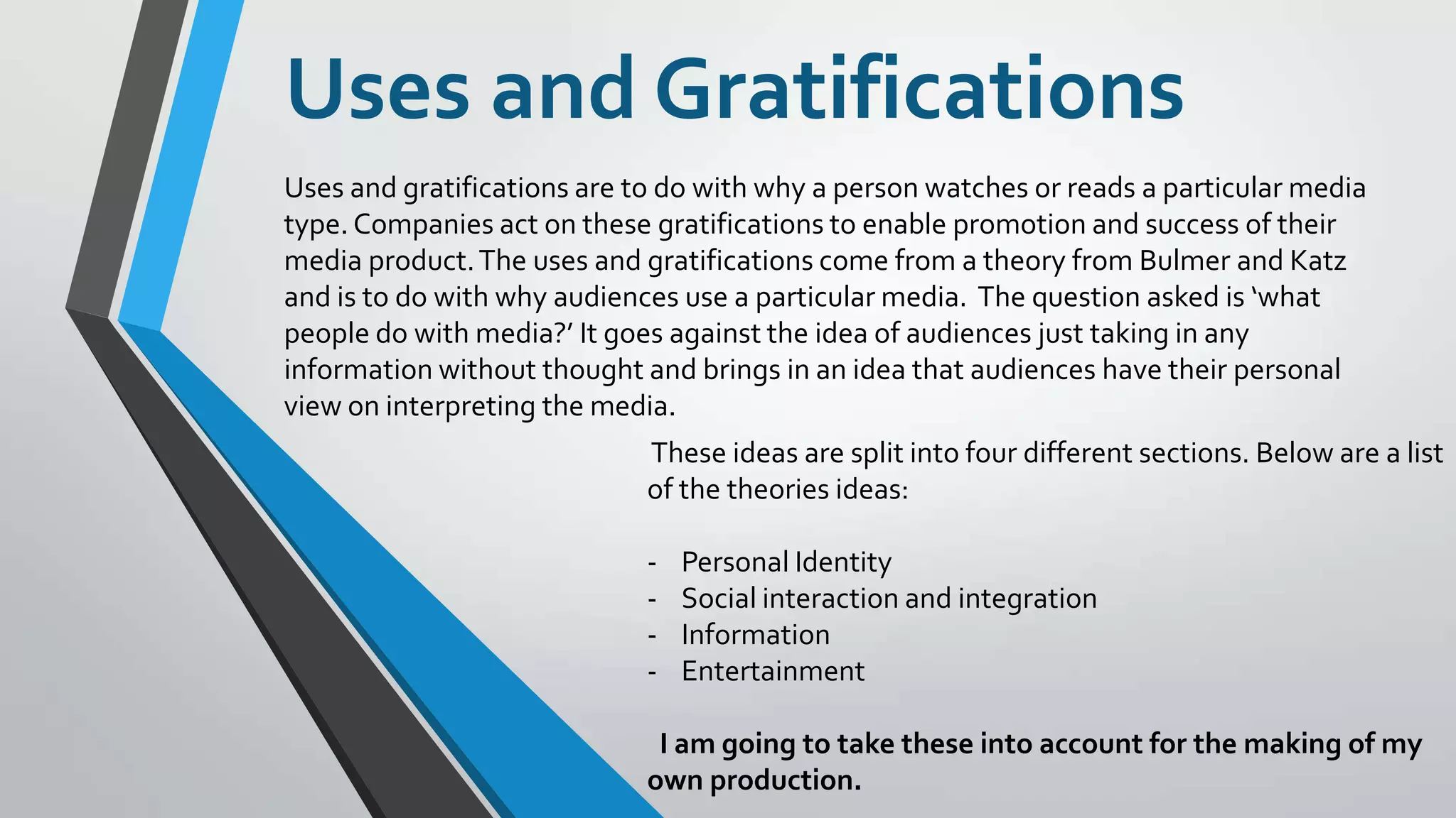 Uses and gratifications | PPT