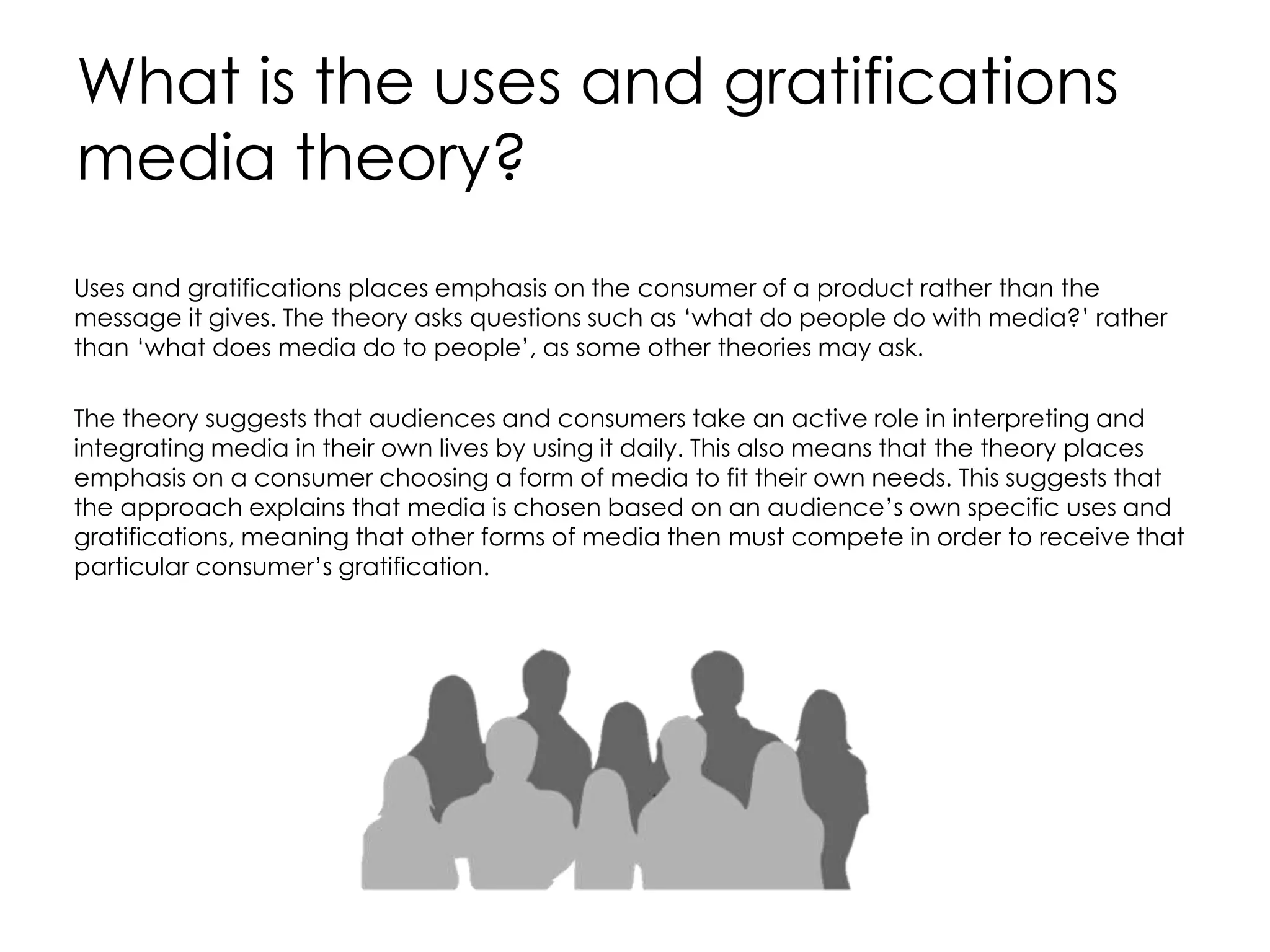 Uses and Gratifications Media Theory | PPT