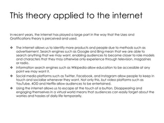 Uses and Gratifications Media Theory | PPT