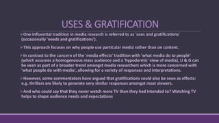 Uses and gratifications theory | PPTX