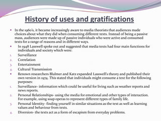 Uses and gratification theory | PPT