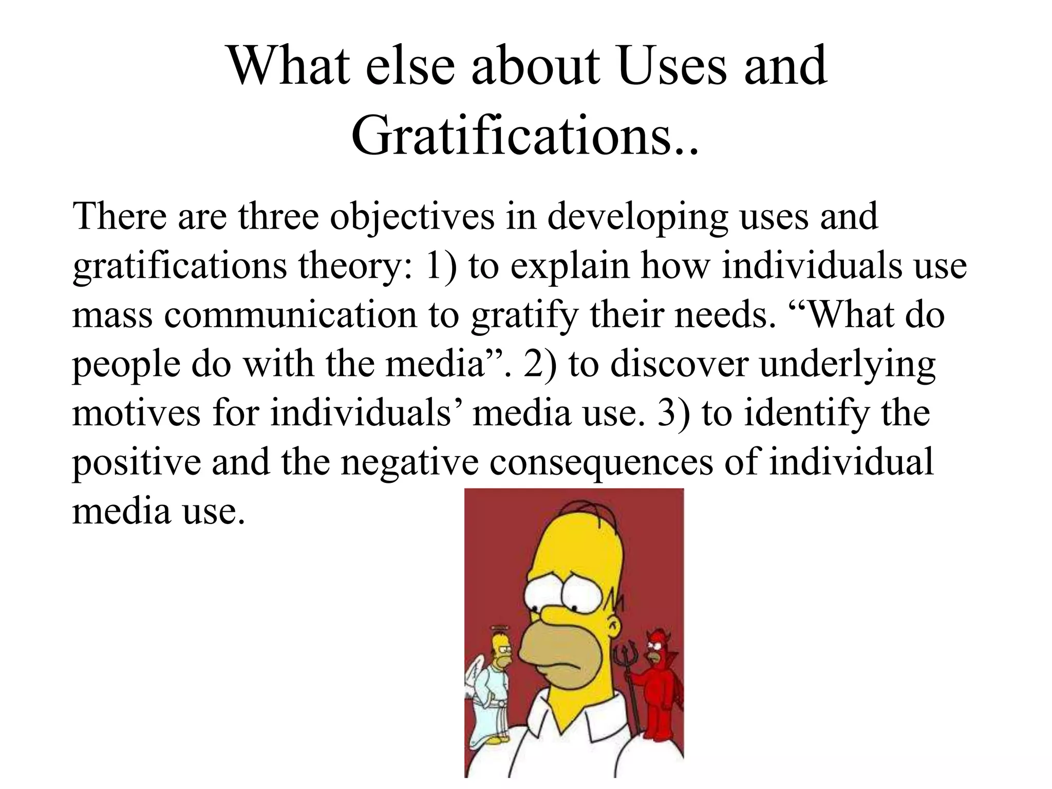 Uses and gratifications theory presentation for COMM 2010 | PPTX