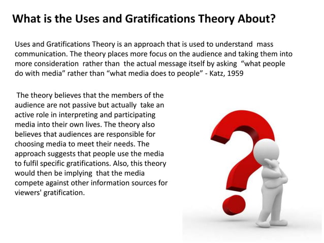 Uses and gratification theory | PPTX