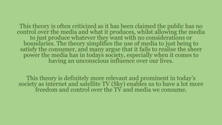 USES AND GRATIFICATION THEORY | PPTX | Internet | Computing