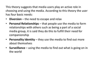 Uses and grats | PPT