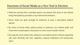 Uses and impact of social media in political campaigning | PDF