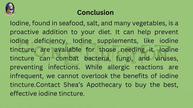 Uses, Benefits, and Side Effects of Iodine Tincture.pptx