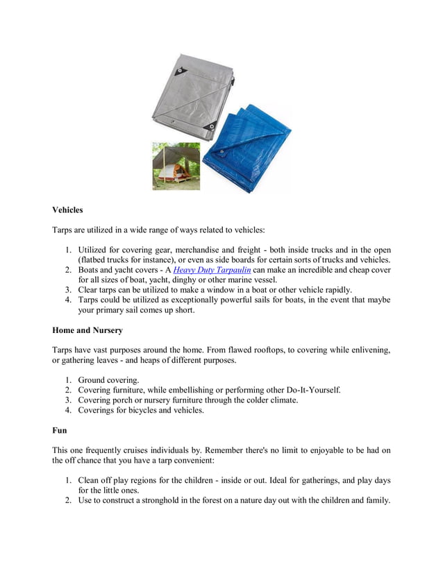 Uses For Tarps.pdf