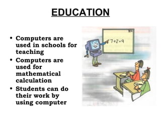 Uses in different areas | PPT