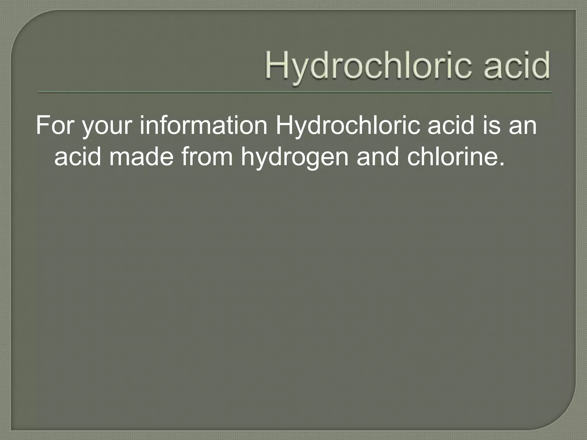 Uses of acids in daily life and industry | PPTX