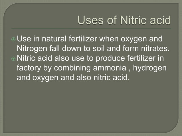 Uses of acids in daily life and industry | PPTX | Chemistry | Science